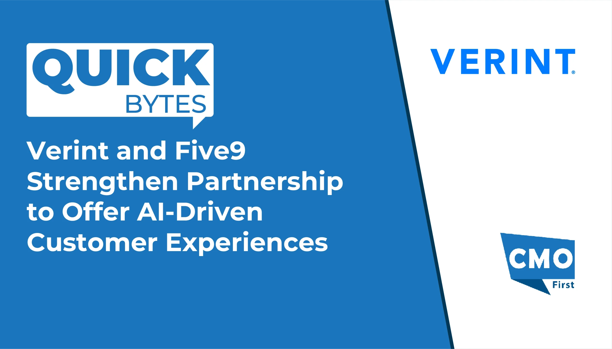 Verint and Five9 Strengthen Partnership to Offer AI-Driven Customer ...